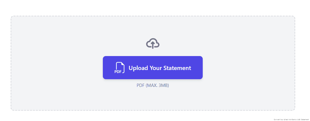 Allied Irish Banks (AIB) Bank Statement Converter