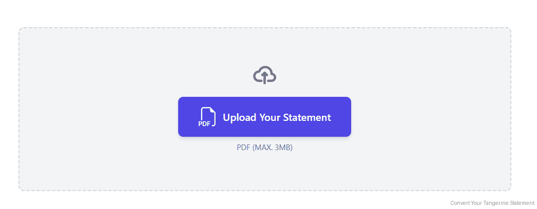 Tangerine Bank Statement Converter