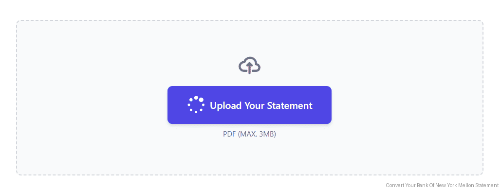 BNY Mellon Bank Statement Converter