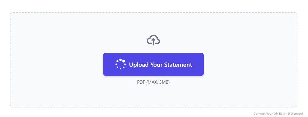 GB Bank UK Statement Converter