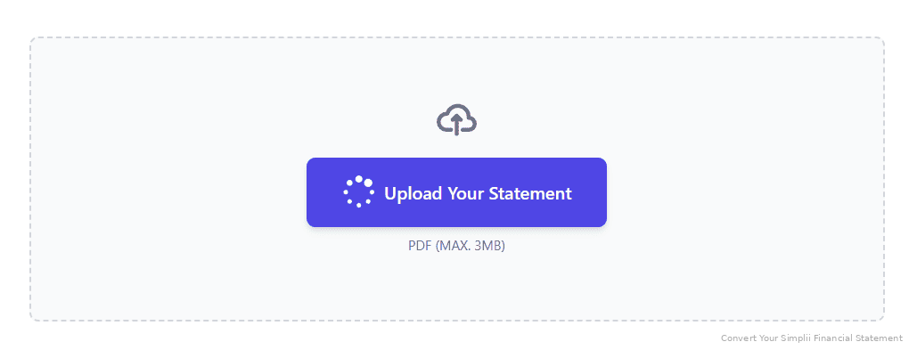 Simplii Financial Bank Statement Converter